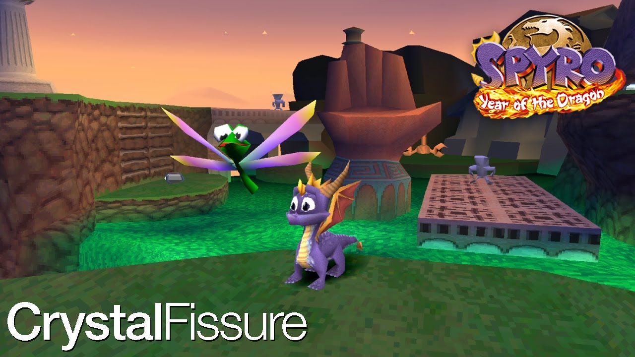 Spyro 3 Texture Hacks - "Grassy Ruins" [In-game] - YouTube