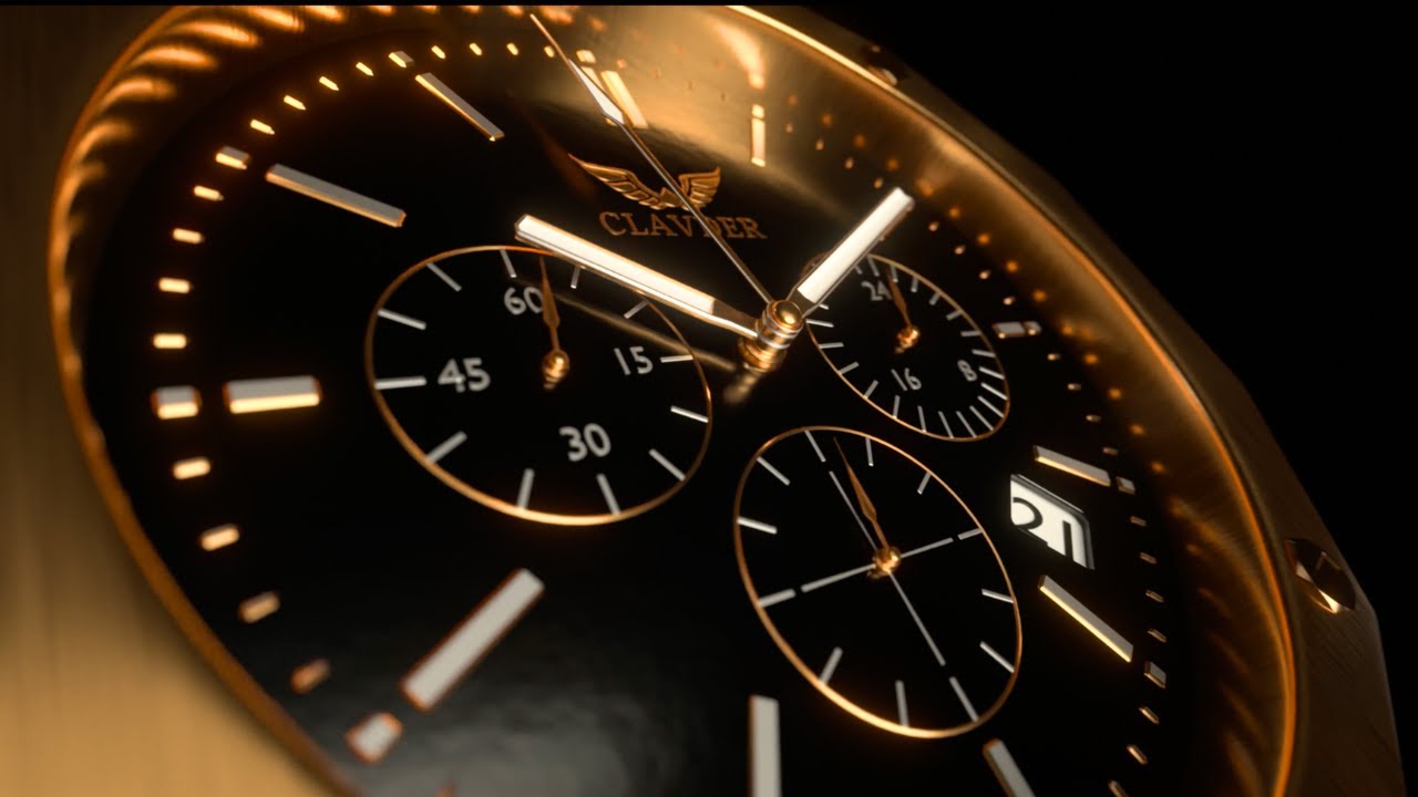 Rolex Style Wrist Watch Commercial ⌚️ 3D Rock Animation Blender ...