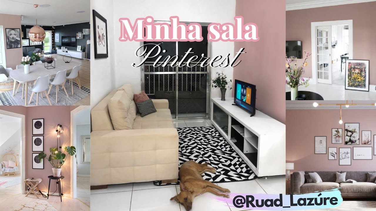 MINHA SALA PINTEREST | VLOG DECORANDO A SALA GASTANDO POUCO - YouTube