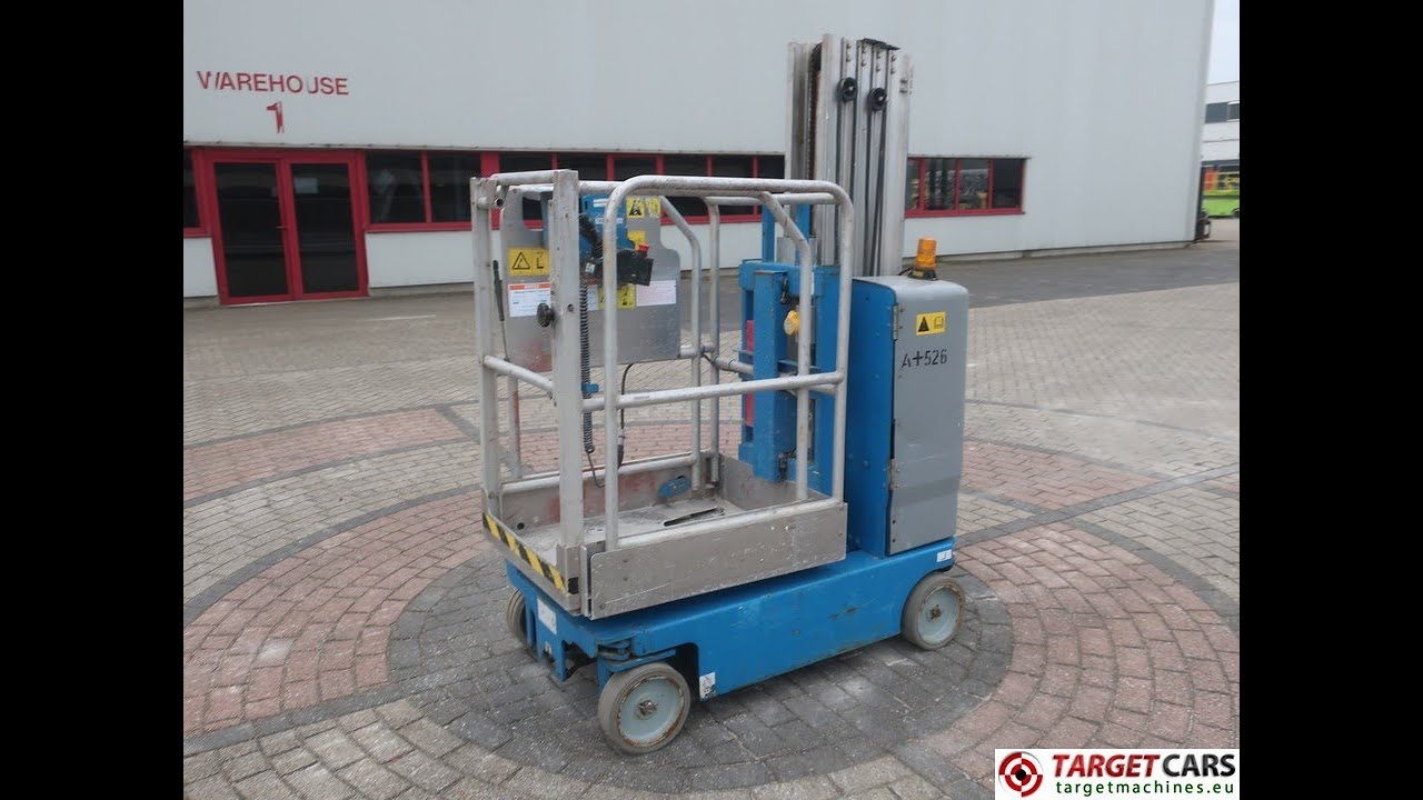 780548 GENIE GR-20 RUNABOUT GR20 VERTICAL MAST AERIAL WORK PLATFORM 10 ...