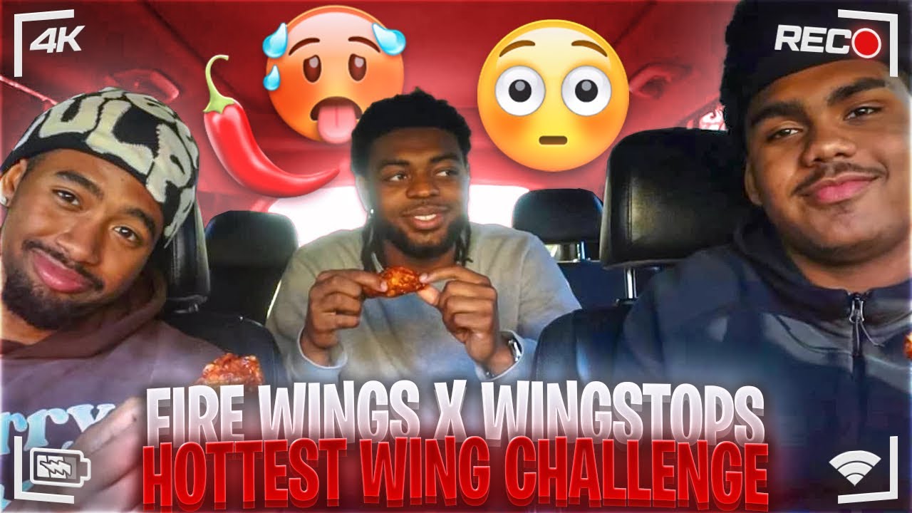 WE TRIED FIRE WINGS X WINGSTOPS HOTTEST WING CHALLENGE | VLOGMAS - YouTube