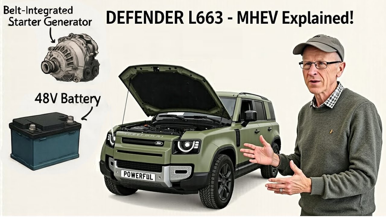Land Rover Defender L663 Mild Hybrid MHEV Explained - 48V Starter ...