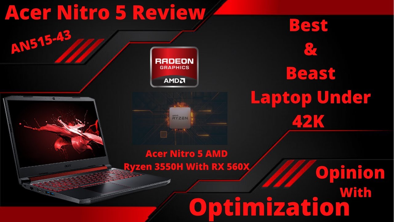 Review of Acer Nitro 5 with Ryzen Processor and RX 560X - YouTube