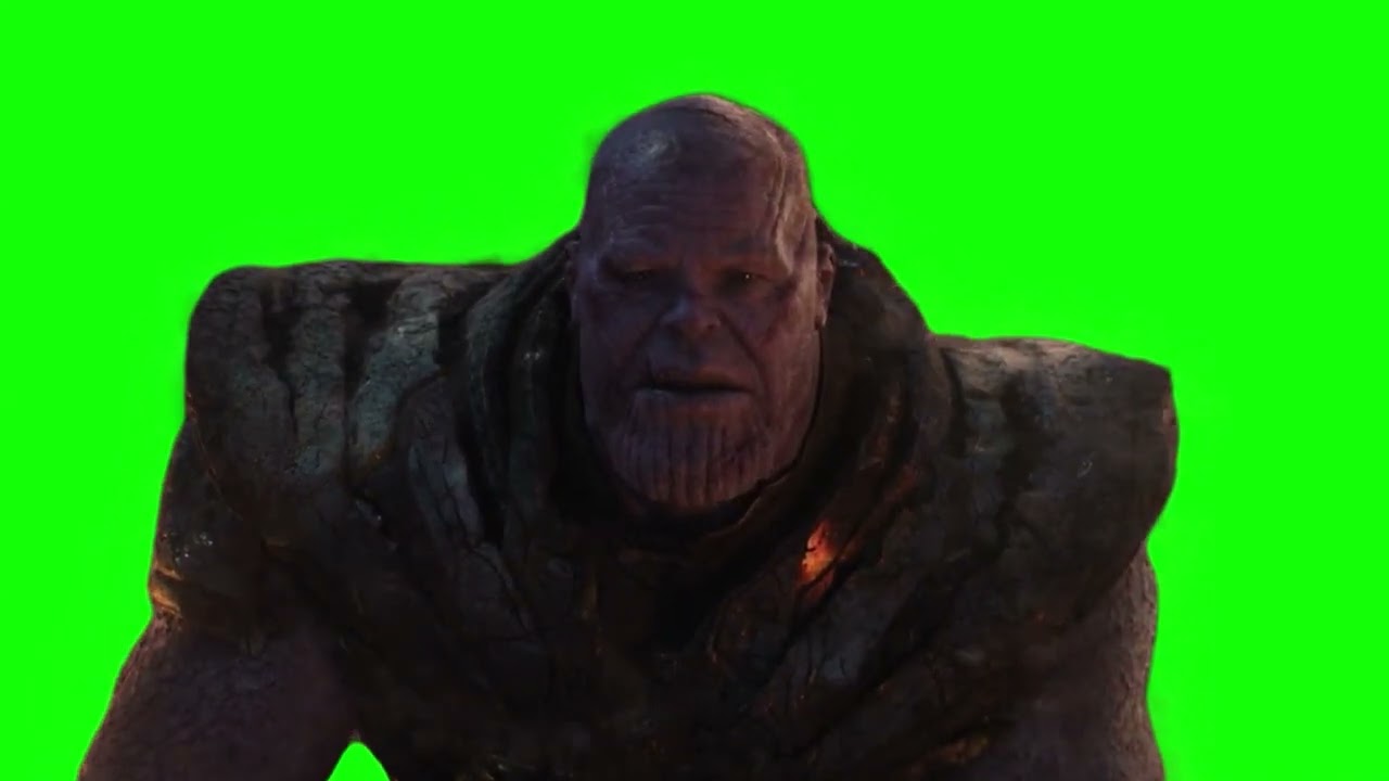 Thanos Fading To Dust (Green Screen) - YouTube