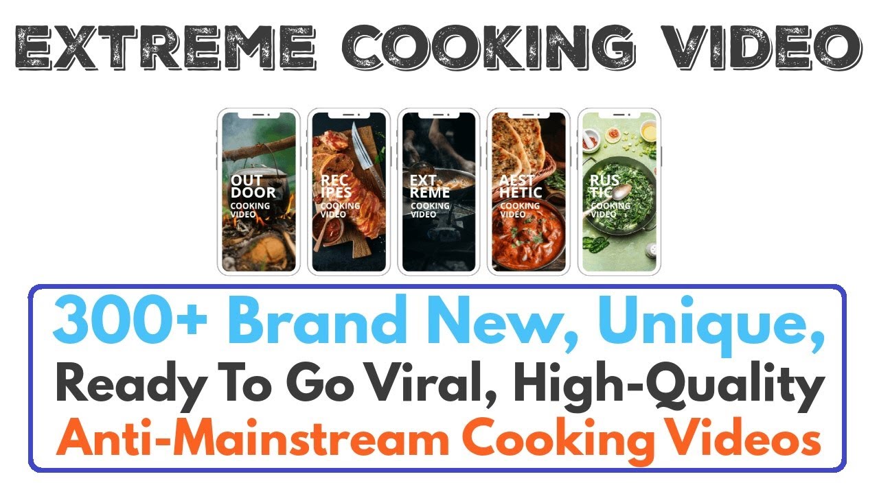 Extreme Cooking Video Review Demo Bonus - 300+ Brand New, Unique ...