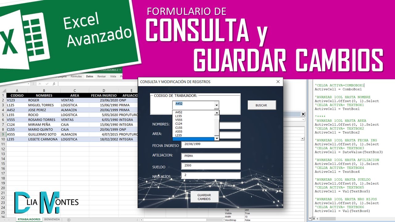 FORMULARIO de CONSULTA y MODIFICACIÓN DE REGISTROS [Cap 17] 💪 - YouTube
