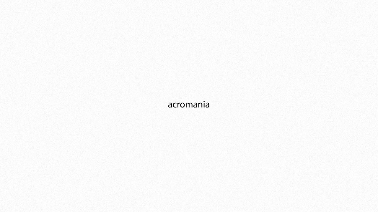acromania PRONUNCIATION - YouTube
