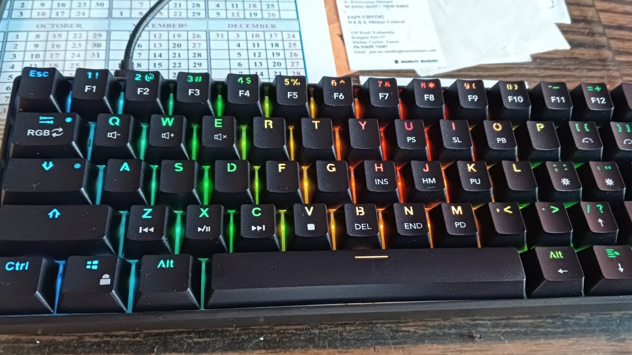 CosmicByte CB-GK-21 Themis Mechanical Keyboard start animation - YouTube