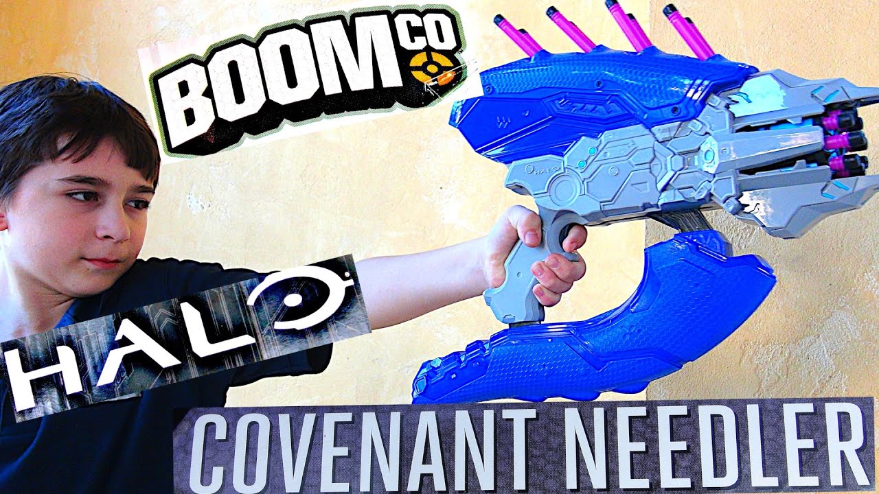 BOOMco. Halo Covenant Needler Blaster with Robert-Andre! - YouTube