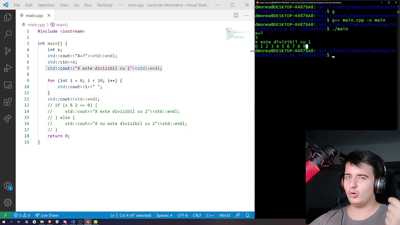 Lectia de informatica | Partea 4 | Instructiuni repetitive - YouTube