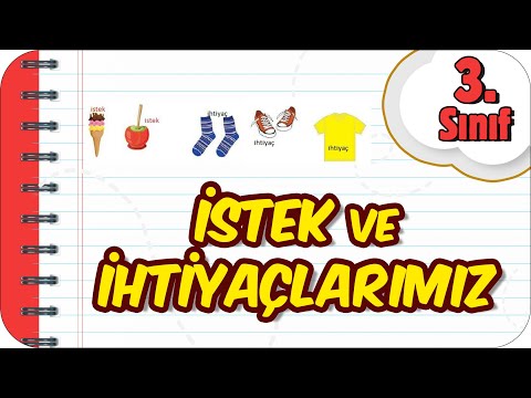 İstek ve İhtiyaçlarımız 🏡 3.Sınıf Hayat Bilgisi #2023