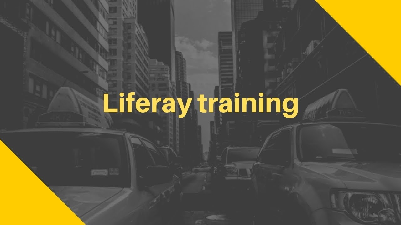 Liferay training | liferay developer training demo video - GOT - YouTube
