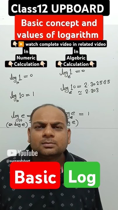 "Mastering Logarithms: Essential Log Values You Must Know!" - YouTube