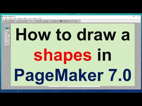 PageMaker 7.0 || How to draw a shapes || polygon settings - YouTube