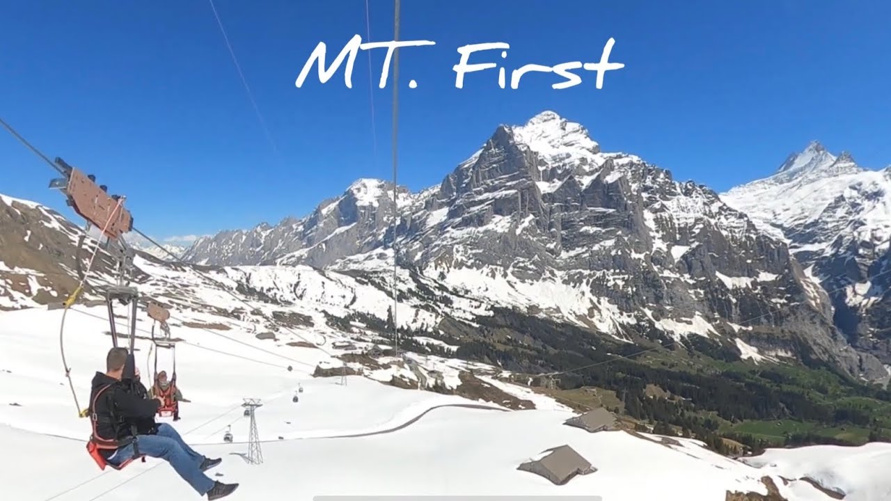 Ziplining MT. First, Switzerland. - YouTube