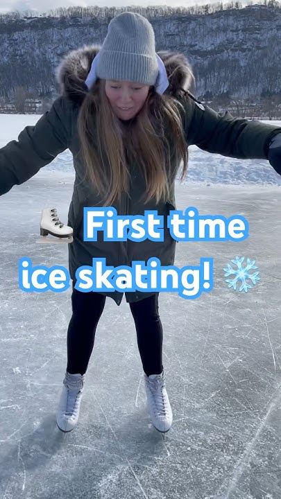 ⛸️ ️ First time ice skating at age 18 #winter #fail #shorts - YouTube
