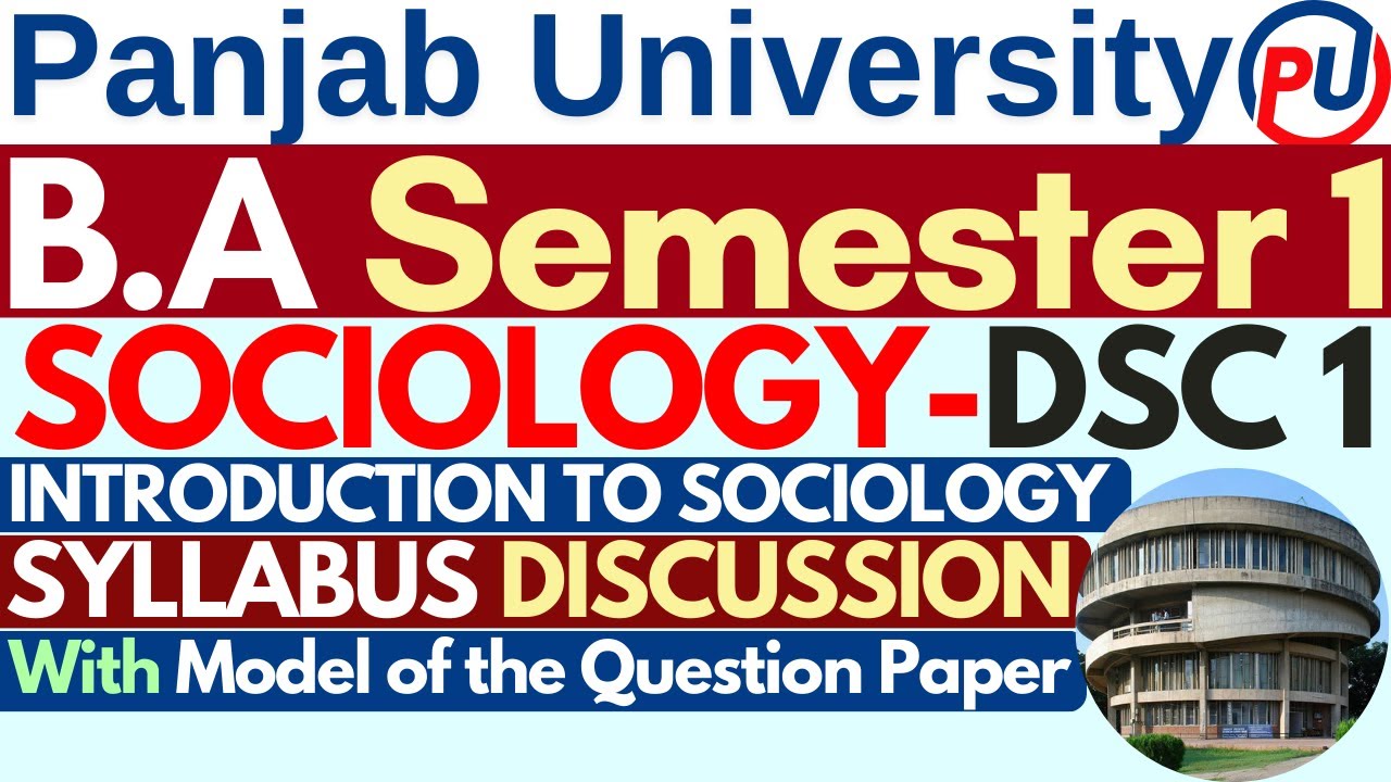 Introduction to Sociology | BA Sem 1 Sociology | Sociology BA 1st ...