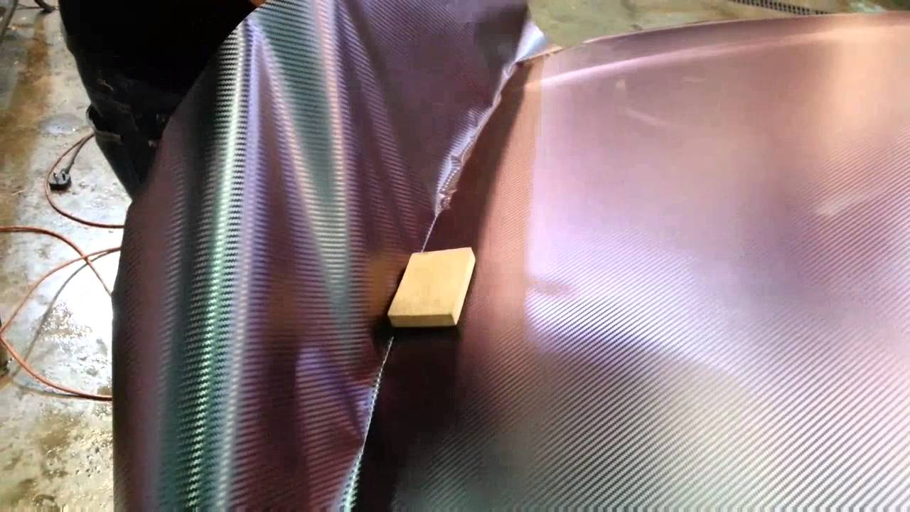 Vinyl car wrapping, two tone carbon - YouTube