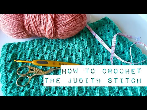 Beautiful and easy crochetstitch, the Judith stitch! - YouTube