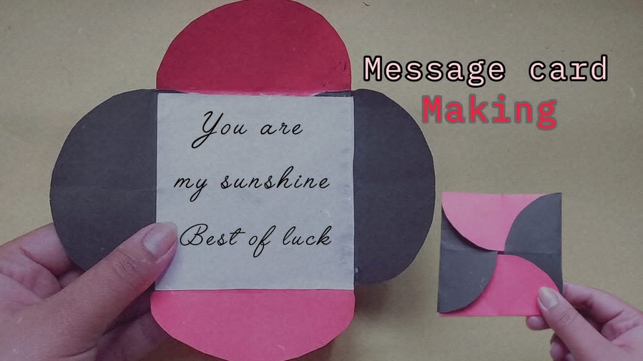 DIY easy and beautiful card making / Cute and easy wishing card making ...