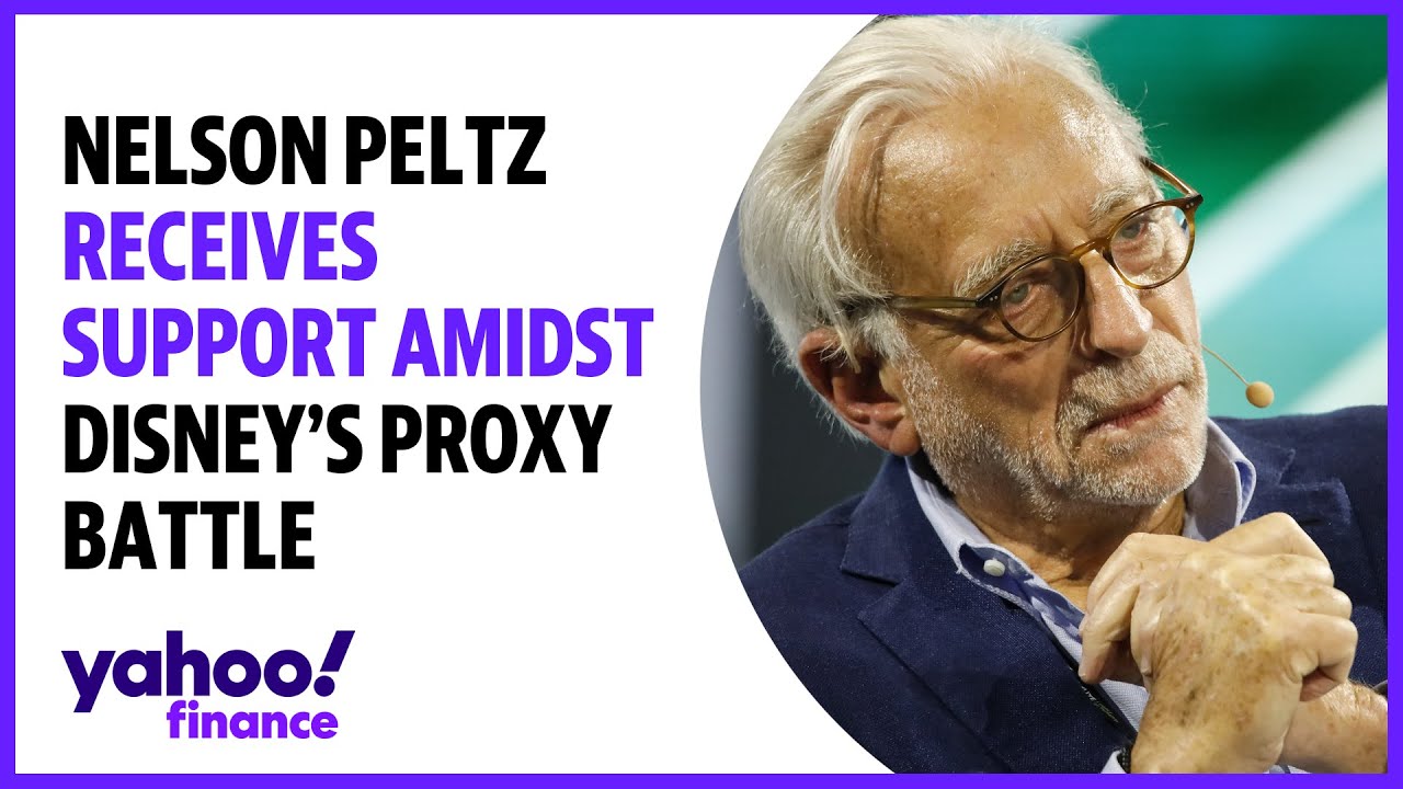 Disney: Nelson Peltz receives support in board proxy battle - YouTube
