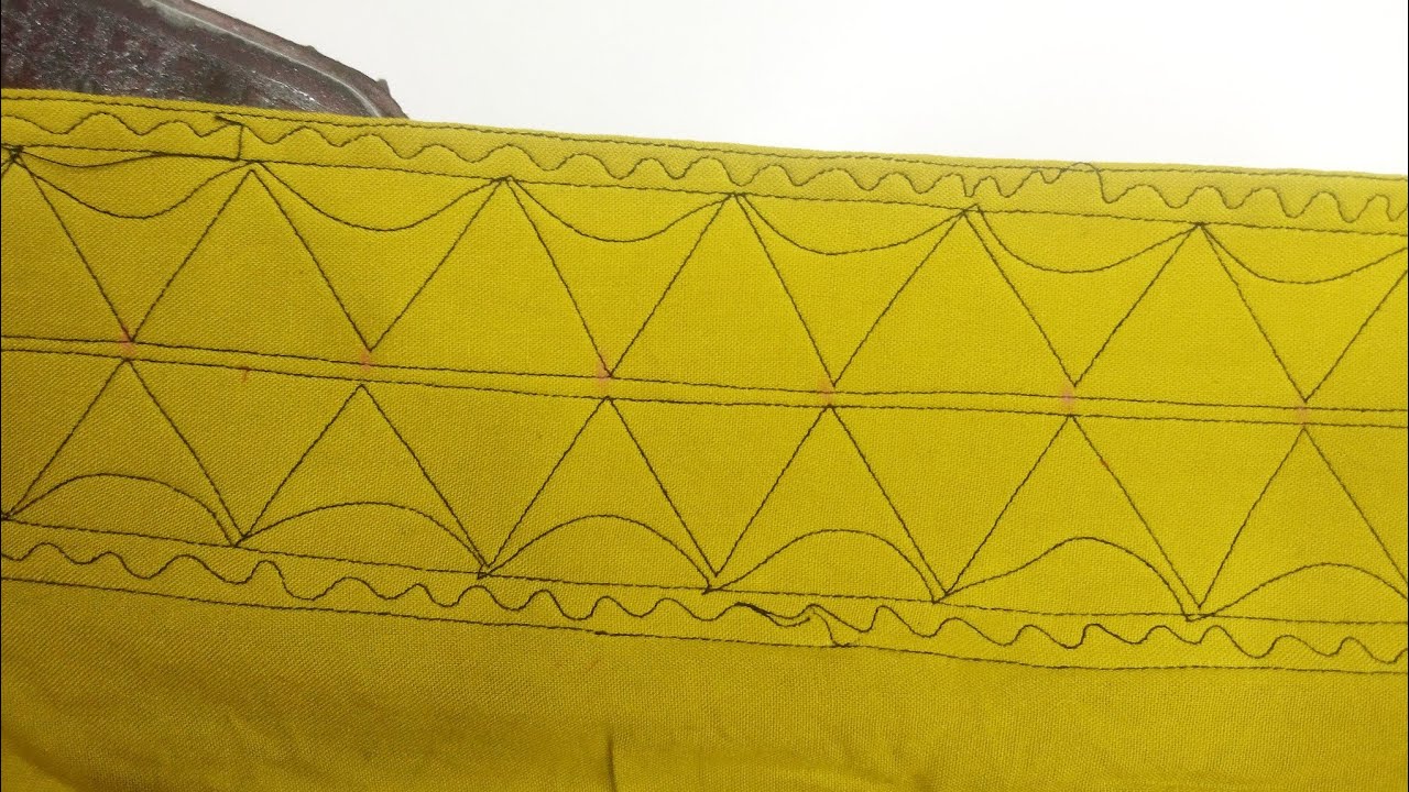 Easy and simple pocha/Morhi design🔥👌 #latestpochadesign #pochadesgin # ...