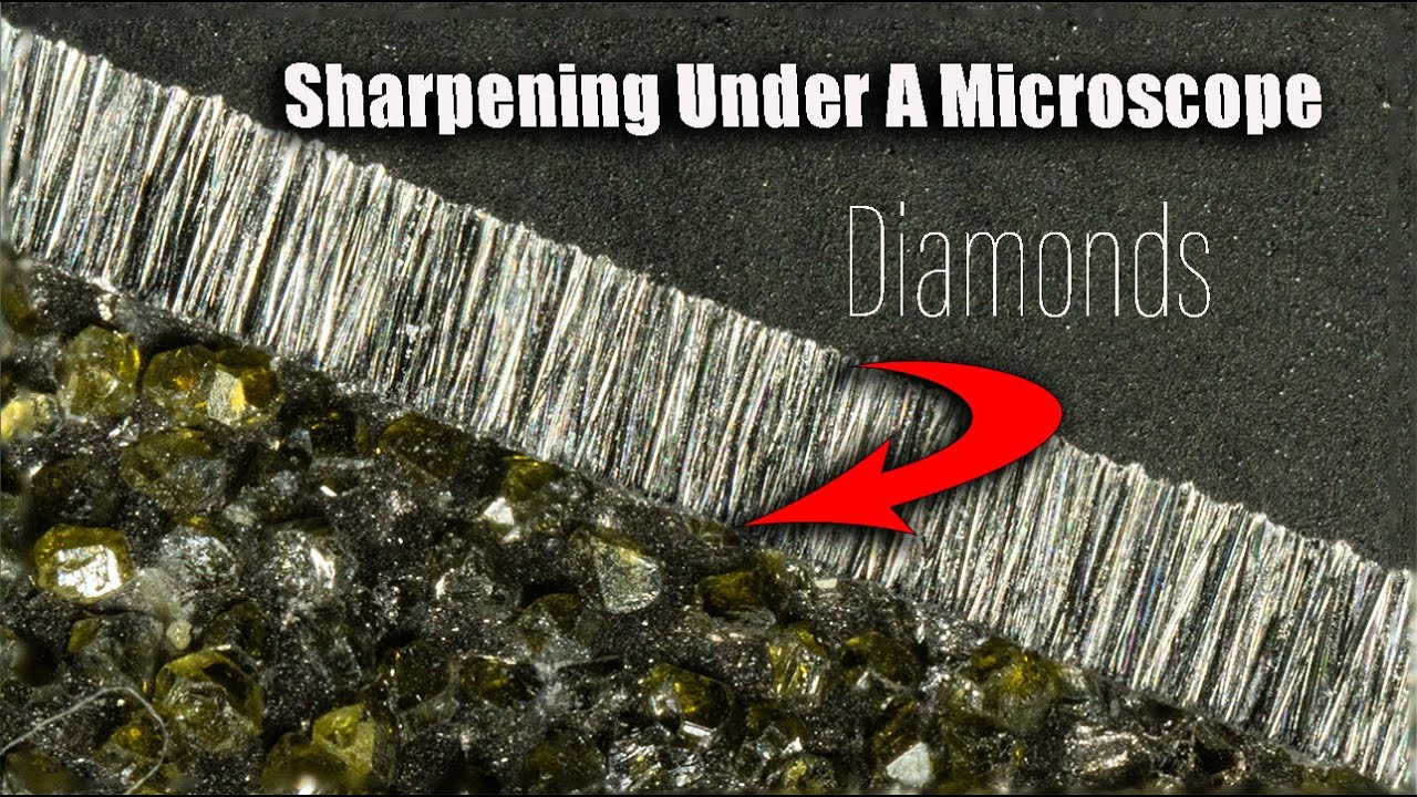 Sharpening a Knife Under a Microscope - YouTube