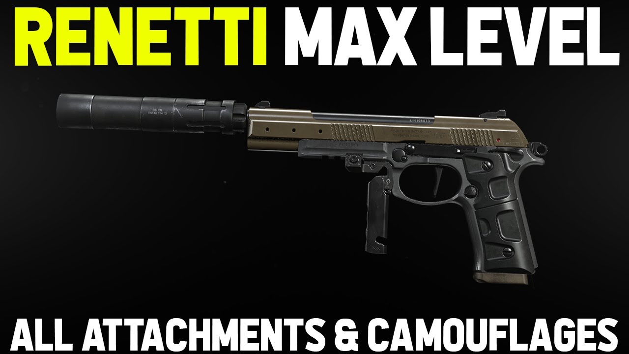 🔥 RENETTI MAX LEVEL 🔥 | ALL ATTACHMENTS (+BURST) & CAMOS | Call of Duty ...