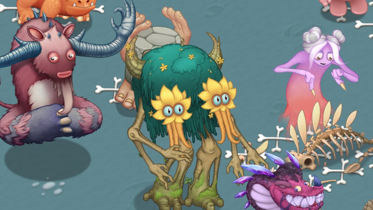 Bone island full song WITH NEW FIRE MONSTERS My Singing Monsters - YouTube