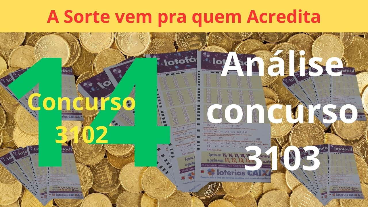 FIZEMOS 14 NO 3102, AGORA BUSCAR 15 NO CONCURSO 3103 DA LOTOFÁCIL - YouTube