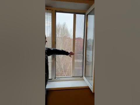 раздвижная москитная сетка "плиссе" на окно - YouTube