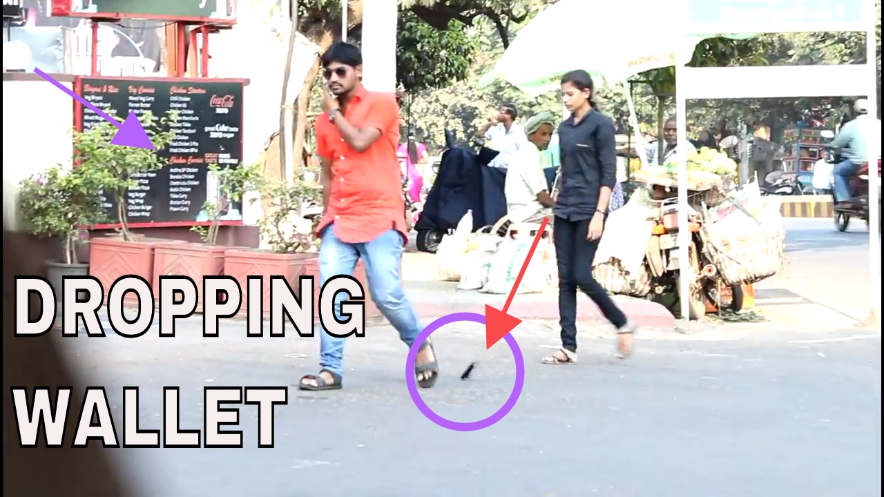 Dropping Wallet in Public (Social Experiment India) 2017 - YouTube