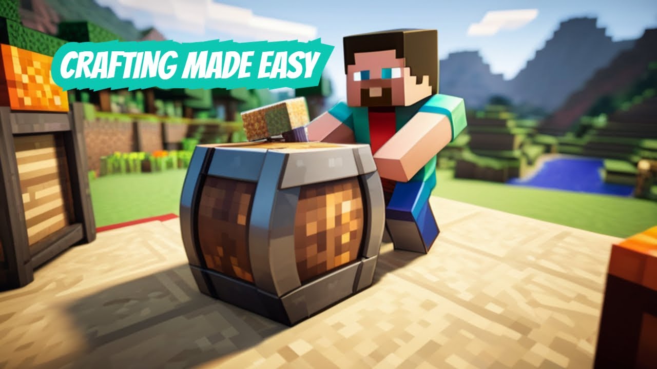 Minecraft | How To Make A Barrel - YouTube