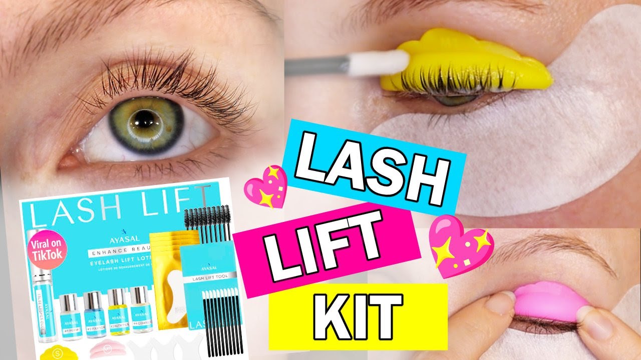Trying an amazon Lash lift kit as a beginner - it sort of worked? - YouTube