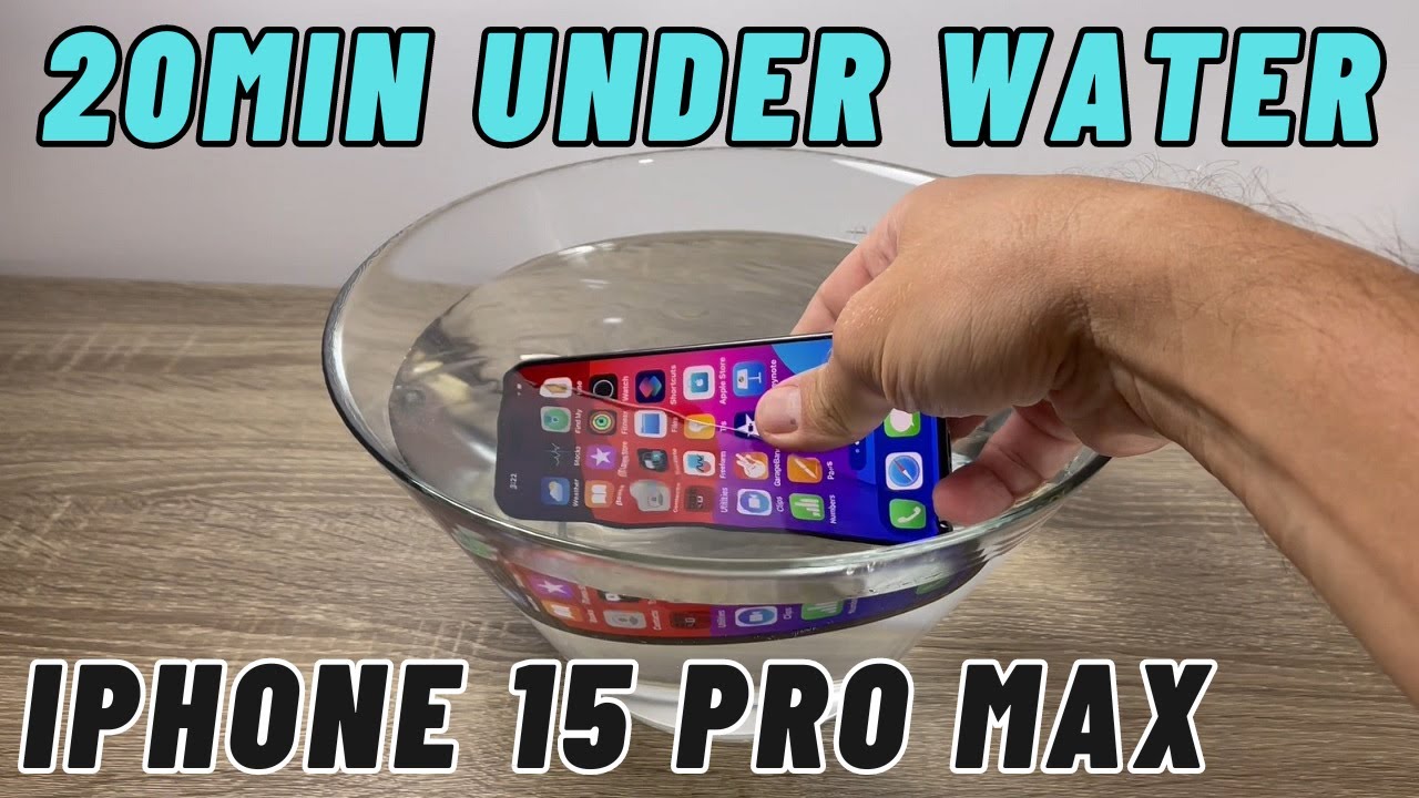 iPhone 15 Pro Max WATER TEST | 20 min Under Water - YouTube