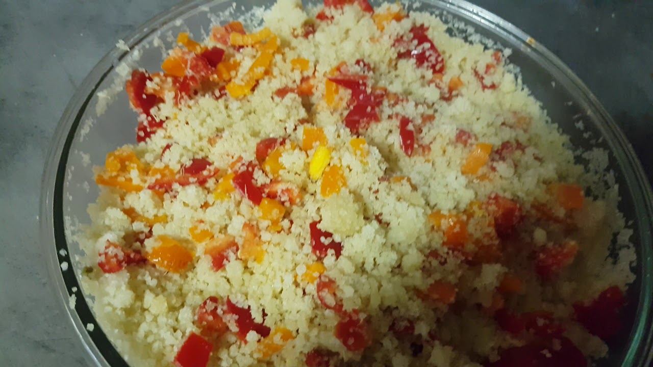 Attieke légumes , alloco et son poisson poêlé a ma façon hum - YouTube