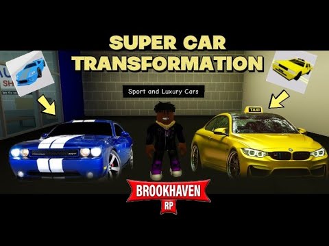 TURNING CARS INTO SUPERCARS IN ROBLOX BROOKHAVEN! - YouTube