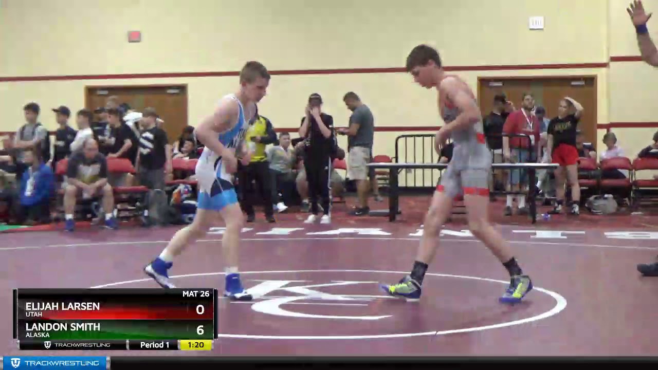 16U 106 Elijah Larsen Utah Vs Landon Smith Alaska - YouTube