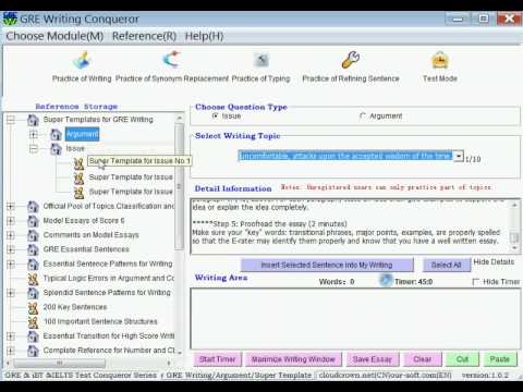 GRE Writing Powerful Templates(From our-soft.net) - YouTube