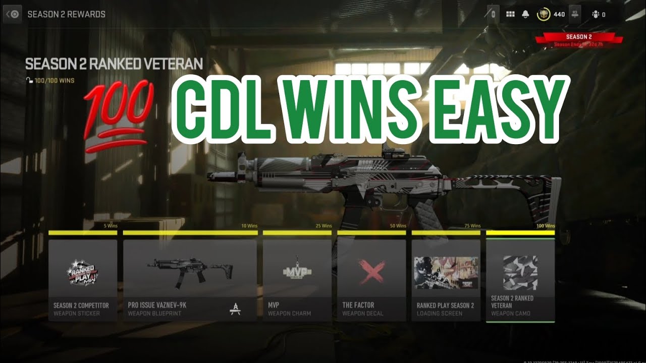 mw2 cdl 100 wins easy within 2.5 hours - YouTube
