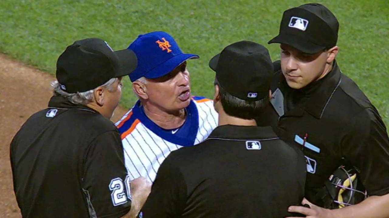Watch ex-Mets manager Terry Collins curse at ump