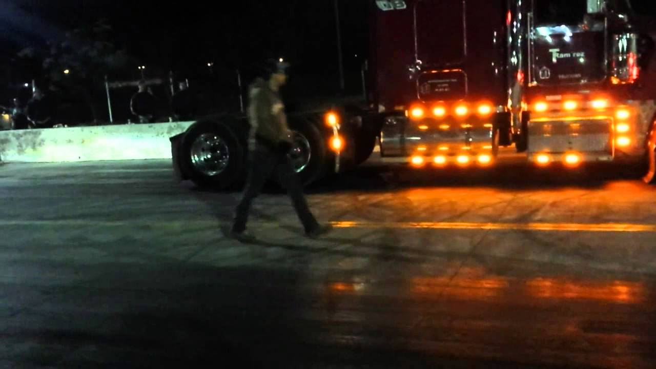 Semi Truck vs Ford Mustang bracket race. - YouTube