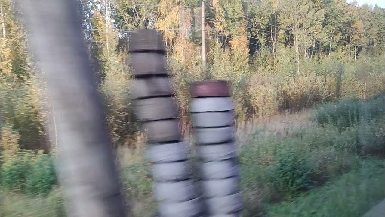 Из окна поезда. Великий Новгород - Чудово-Московское - YouTube