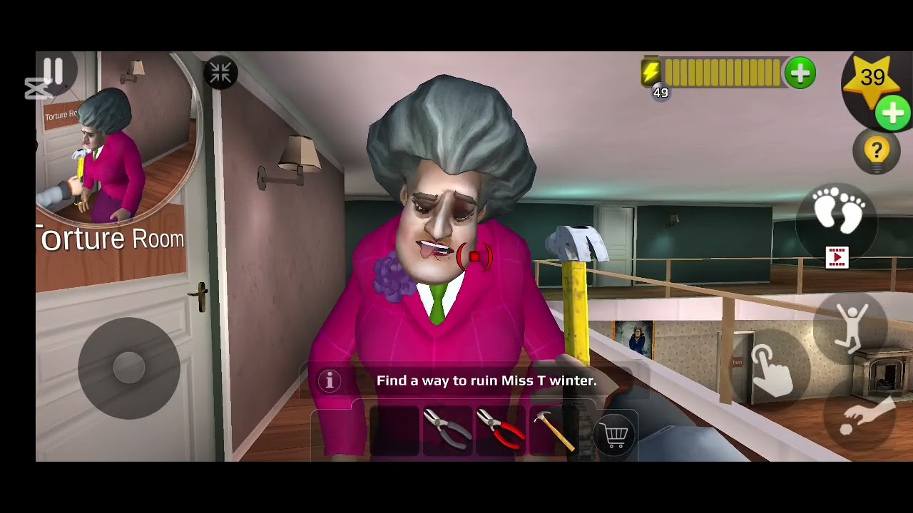 Scary Teacher 3D 🤣🤣🤣----Trolling Miss T face down with many bear traps ...