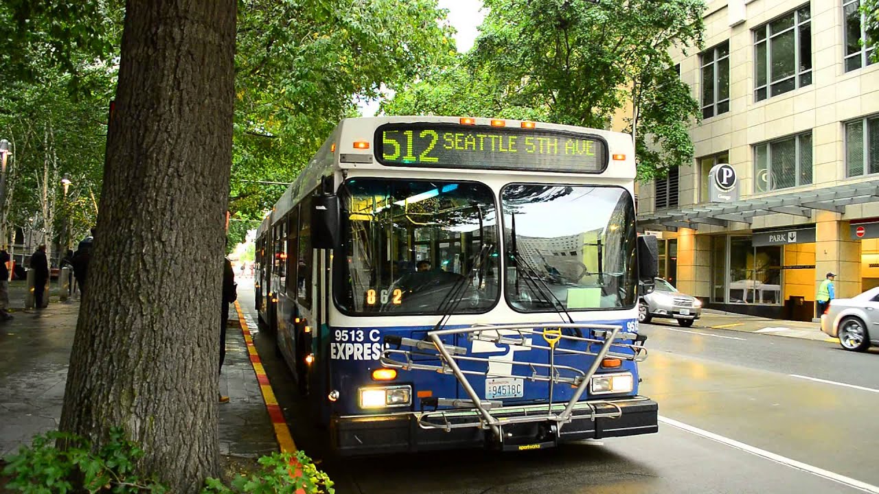 Sound Transit 1998 New Flyer D60LF 9513 On The 512 @ Stewart Street ...