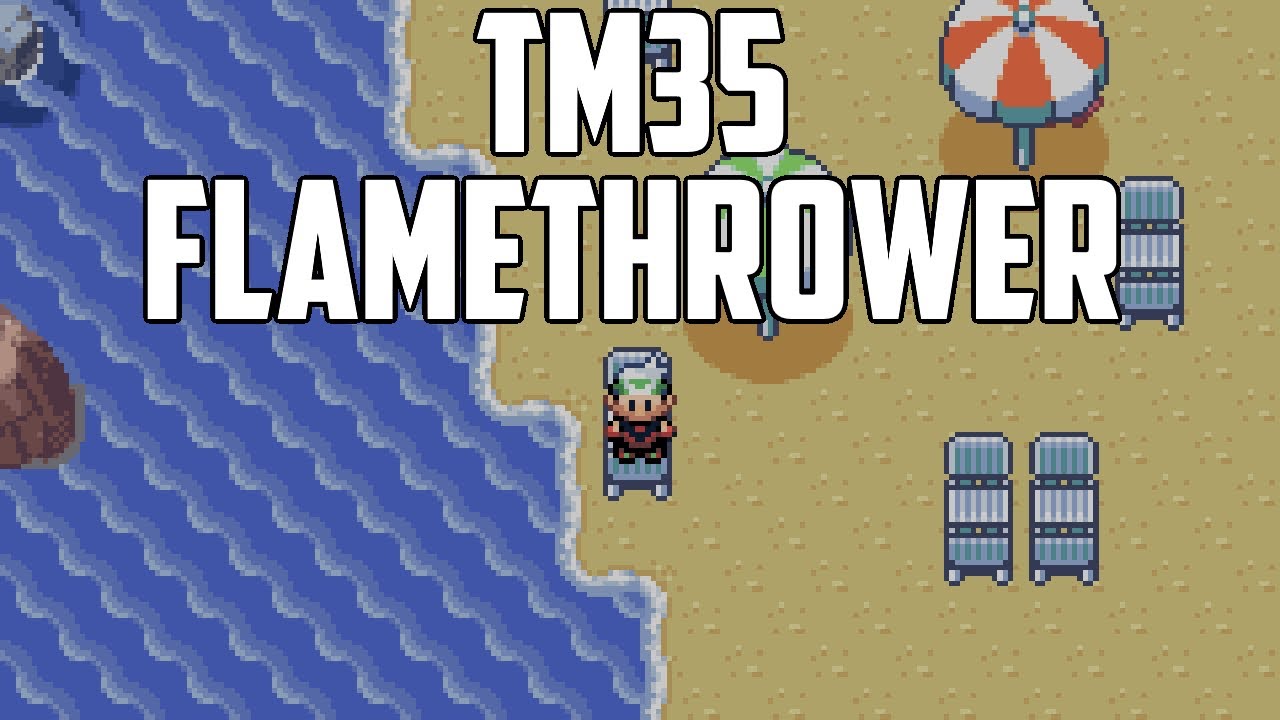 Where to Find TM35 Flamethrower - Pokémon Emerald - YouTube