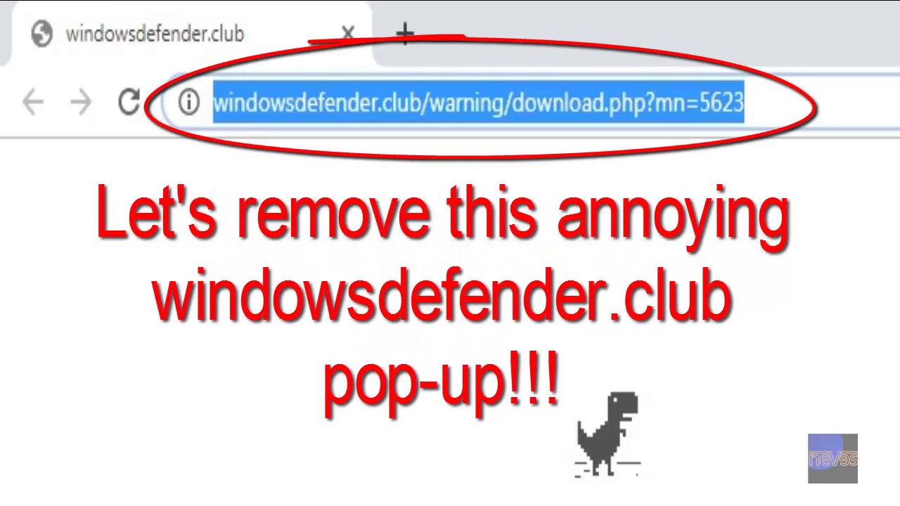 SOLVED - How to remove annoying windowsdefender.club popup without ...