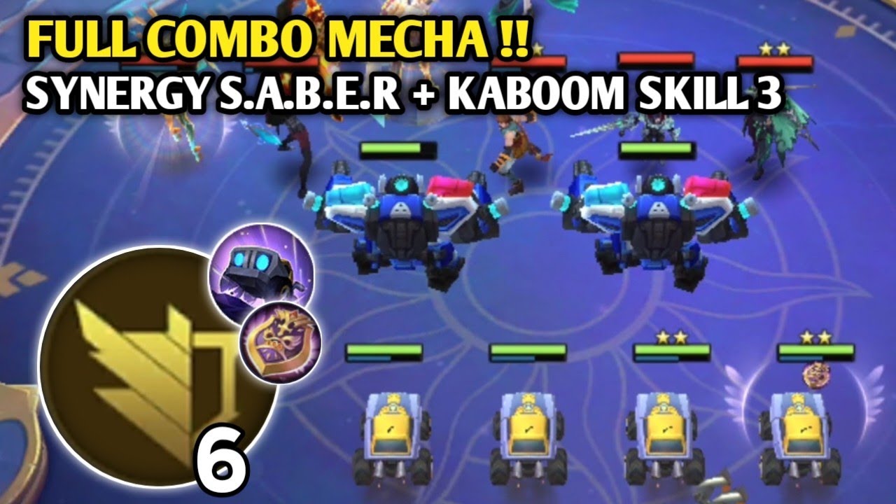 KABOOM SKILL 3 !! SYNERGY S.A.B.E.R AND KABOOM AUTO FULL COMBO MECHA ...