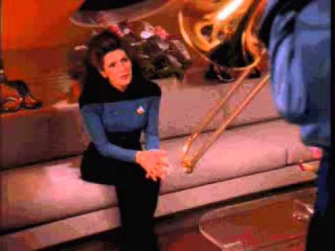 Riker plays his new trombone - YouTube