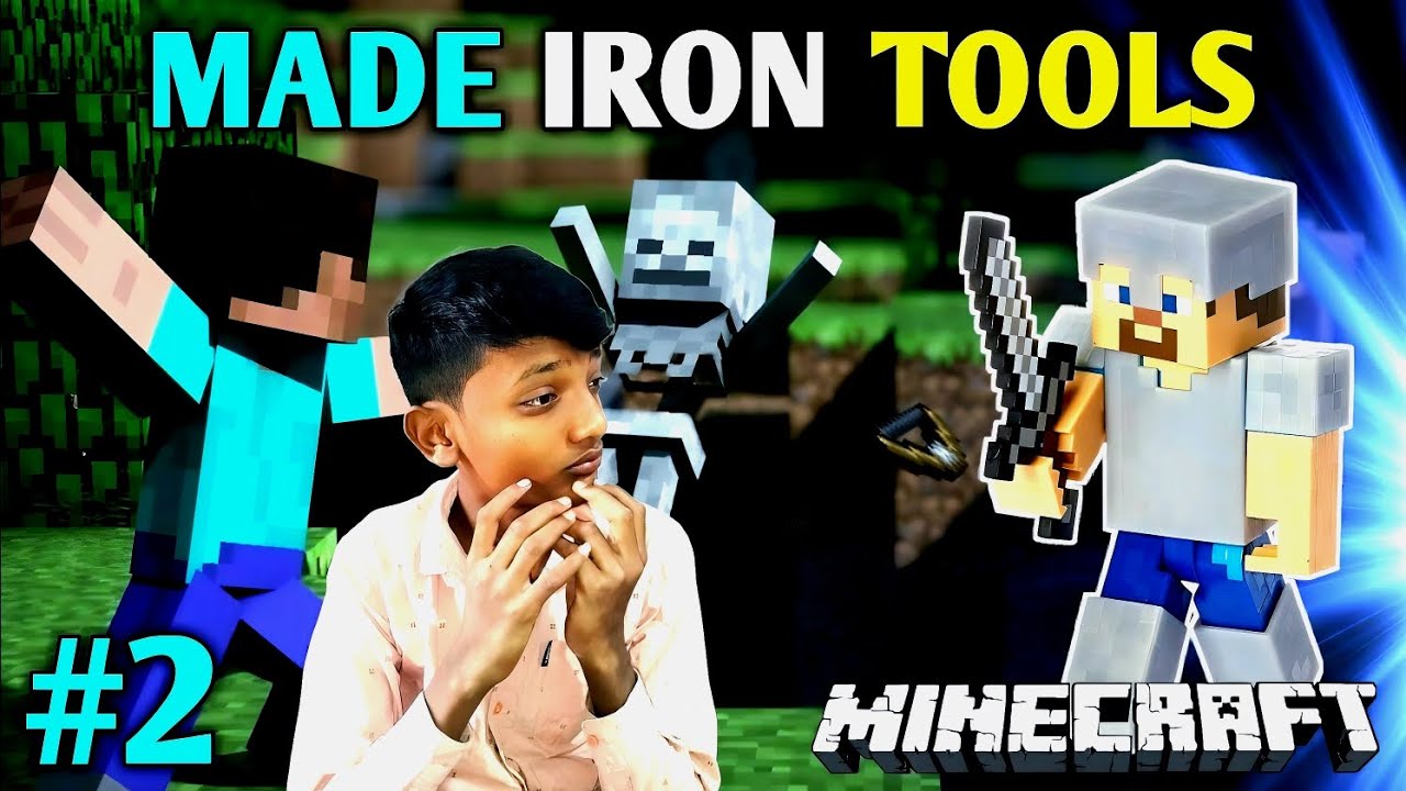 I MADE IRON TOOLS AND ARMOUR 😱 || MINECRAFT #2 - YouTube